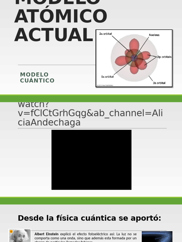 MODELO ATÓMICO ACTUAL Cuantico | PDF