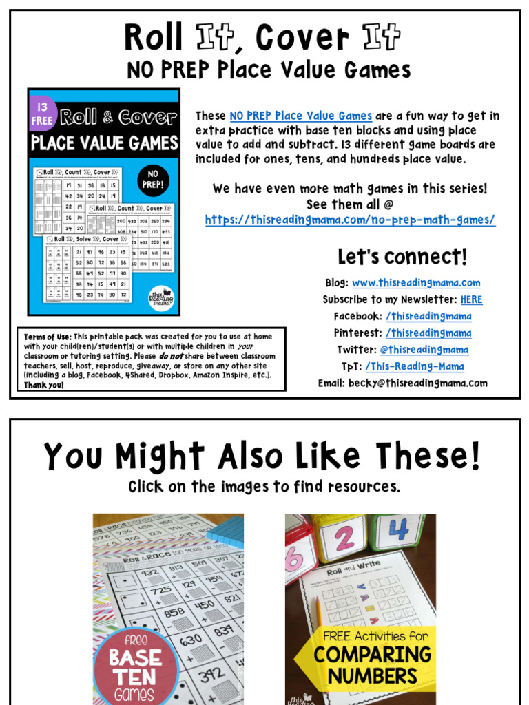 No Prep Place Value | PDF