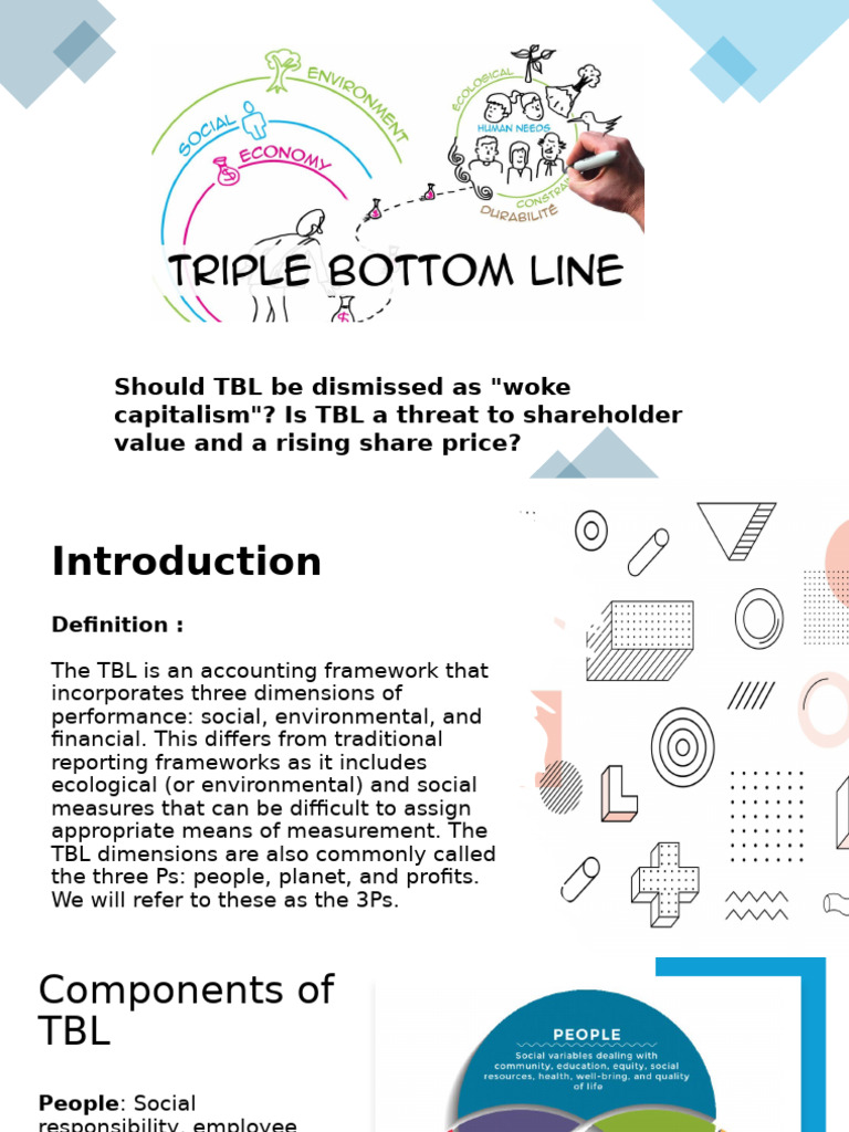Triple Bottom Line (TBL) | PDF