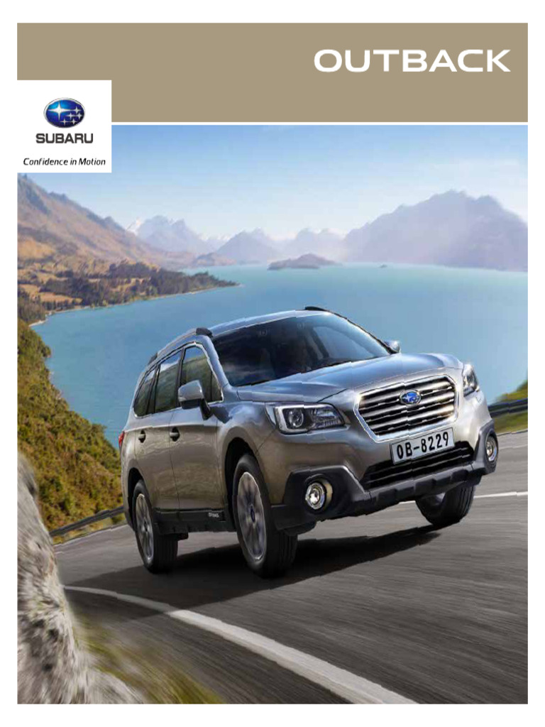 Manual del Subaru Outback 2015 | PDF | Tracción en las cuatro ruedas ...