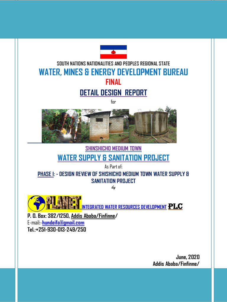 Shinshicho Town Water Design Report | PDF | Water Supply And Sanitation ...