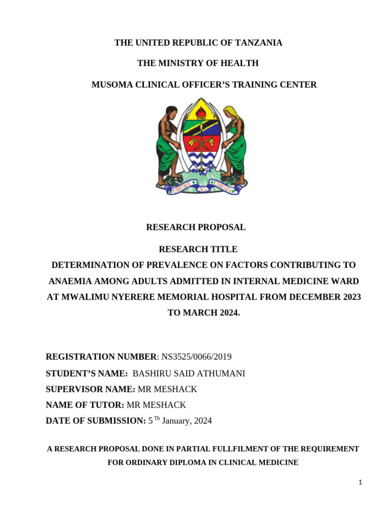 DR Bashiru BSC | PDF