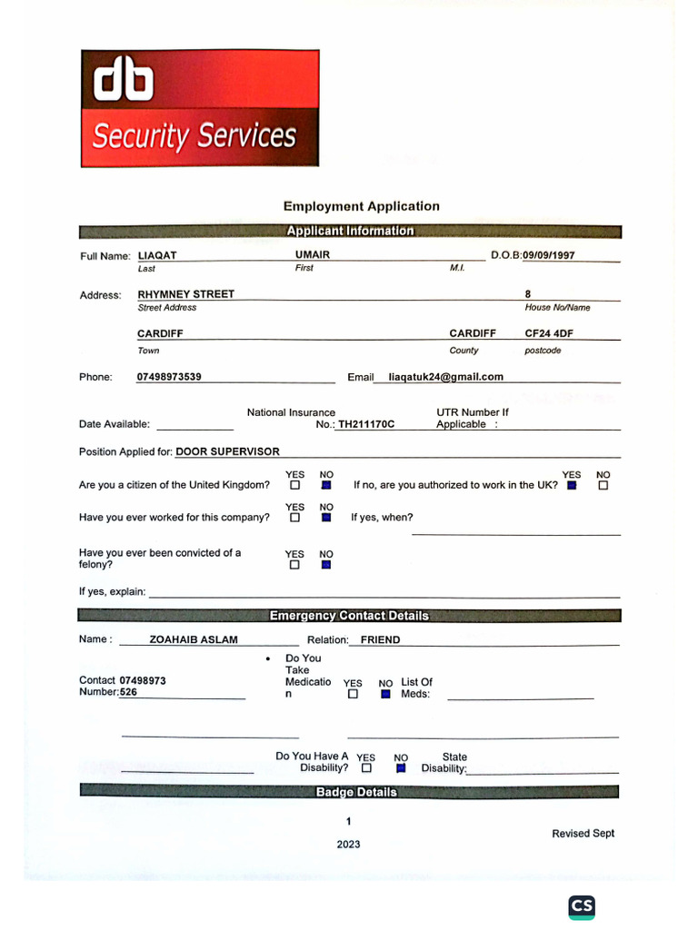 New Vetting Form (Part 1 & Part 2) | PDF