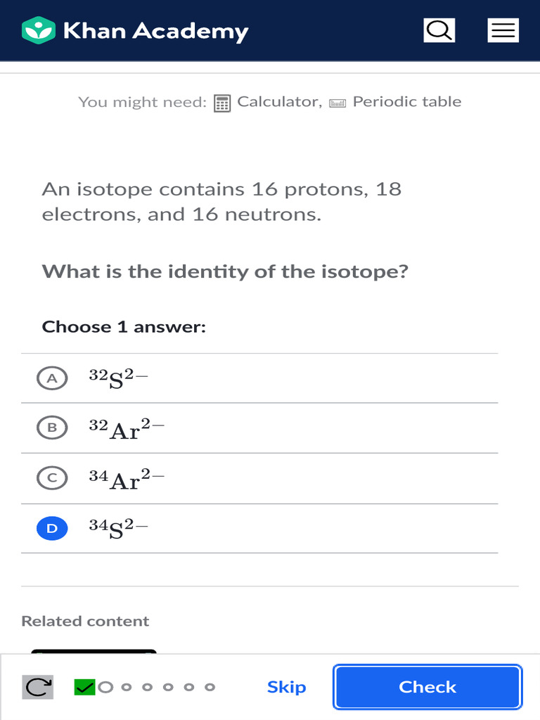 Isotope Composition Counting Protons, Electrons, and Neutrons (Practice ...