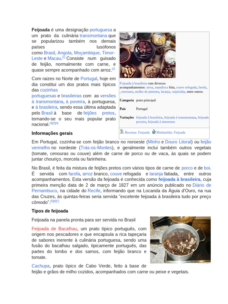 Feijoada À Brasileira | PDF