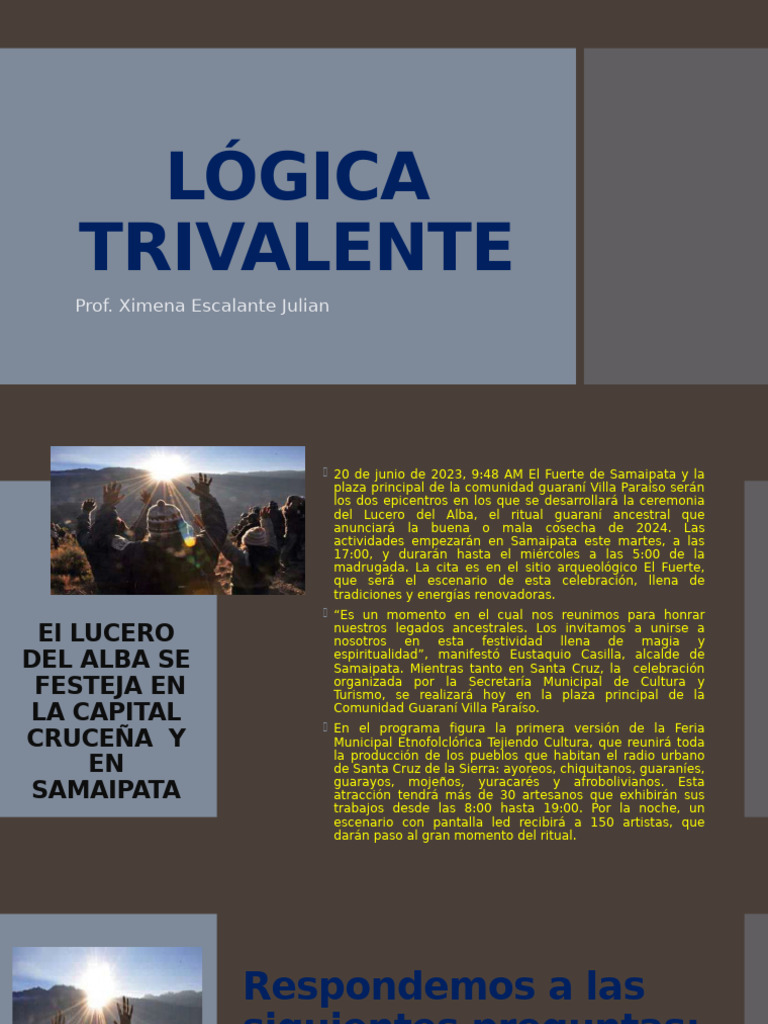 Lógica Trivalente | PDF