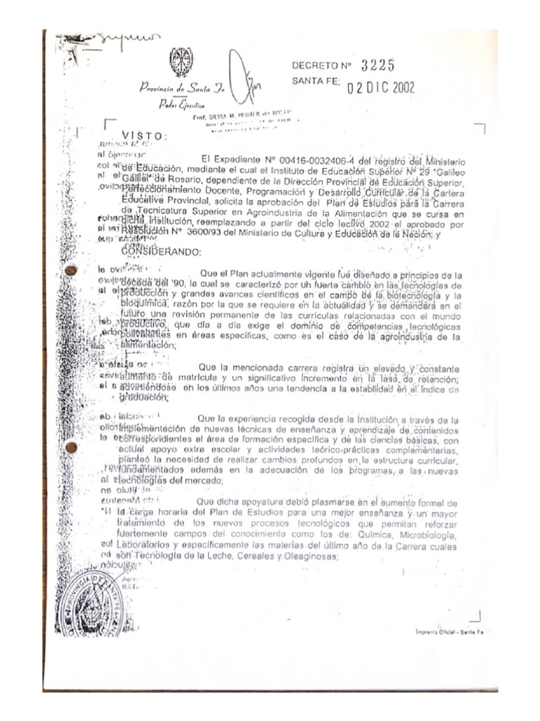 PlanDcto3225-2002 Agro | PDF