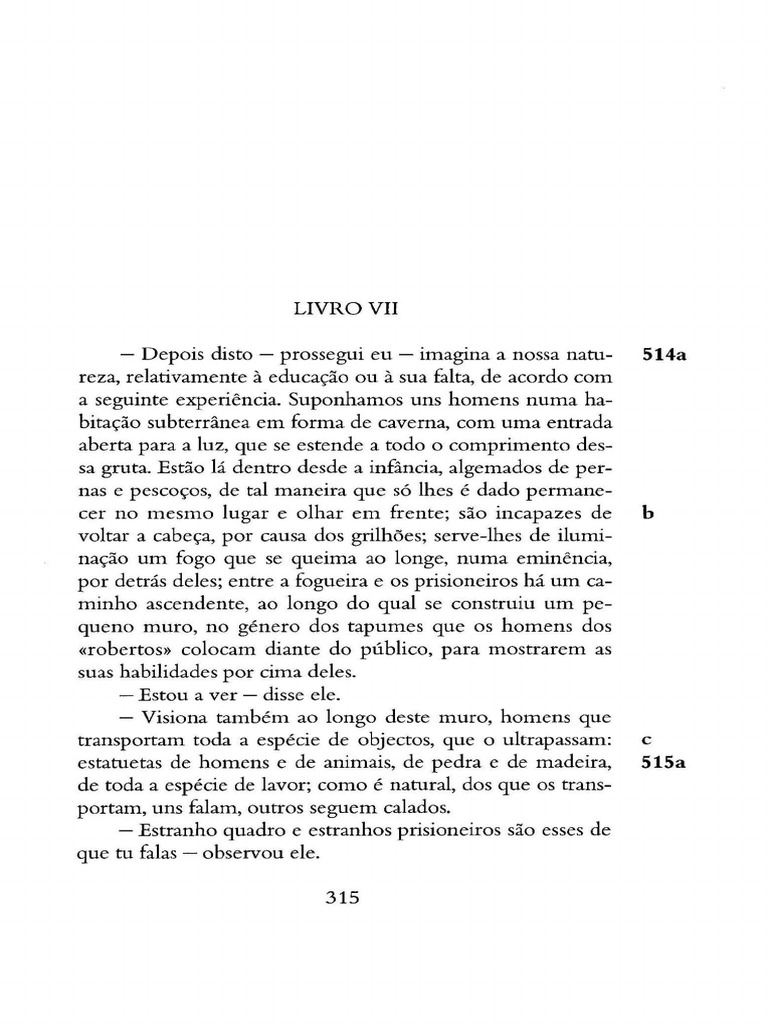 Platão - A República - Livro VII | PDF