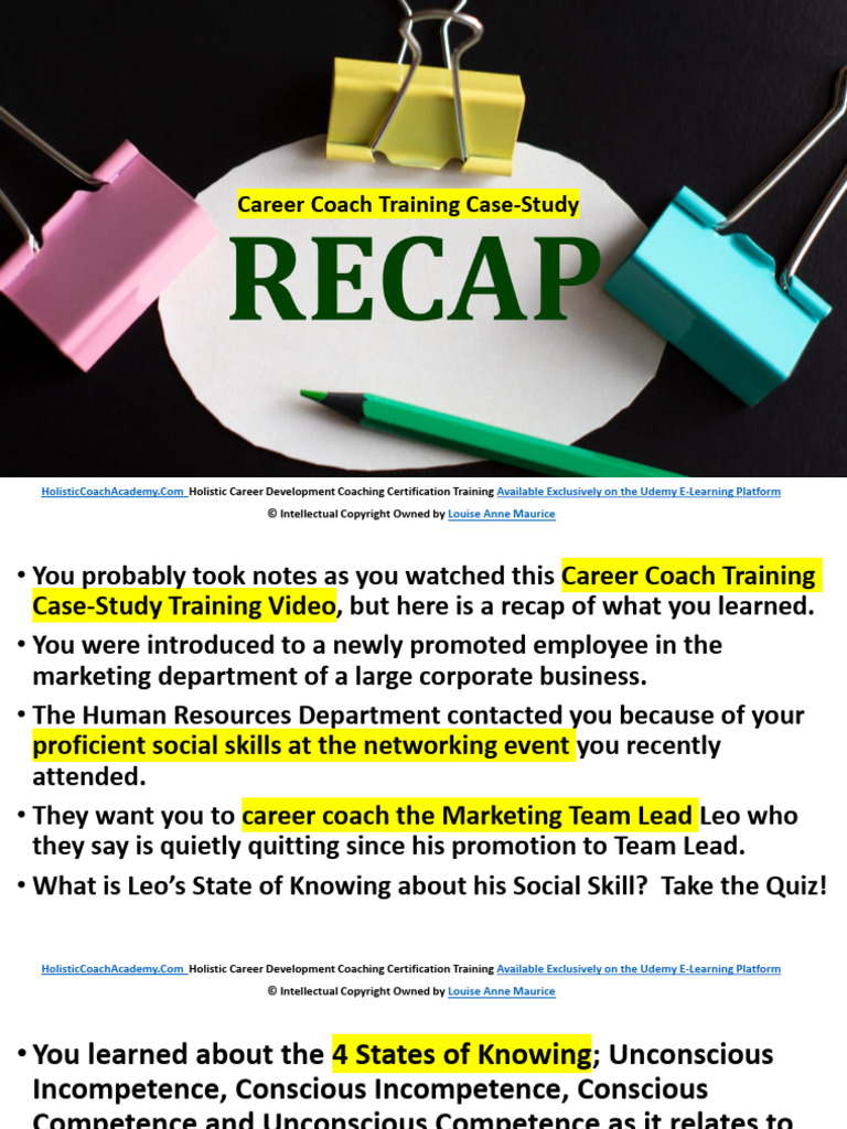 Career Coach Training Case Study | PDF