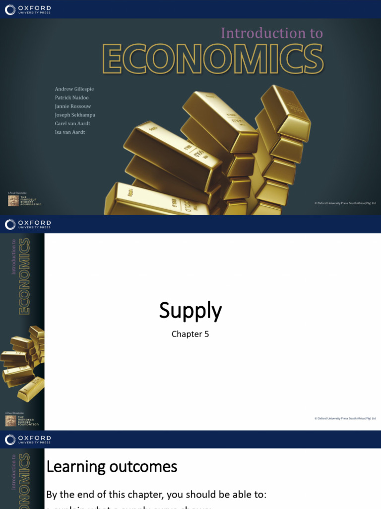 Chapter5 Gillespie Powerpoint | PDF | Supply (Economics) | Elasticity ...
