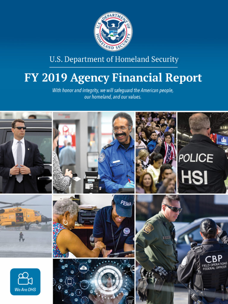Dhs Agency Financial Report Fy2019 | PDF