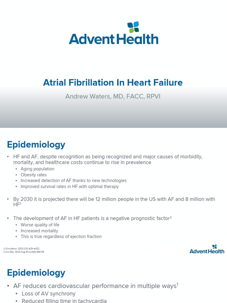 Atrial Fibrillation in Heart Failure | PDF