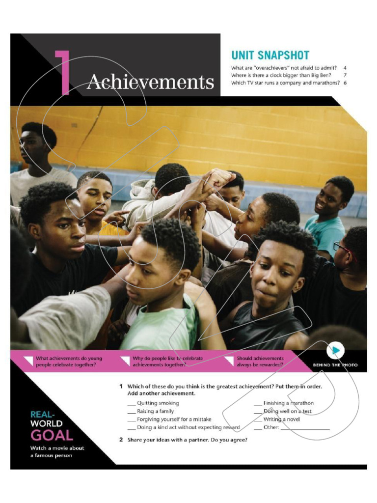 W-Level 3 Unit 1 | PDF