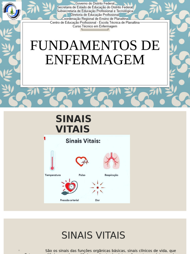 Aula 8 - Sinais Vitais | PDF