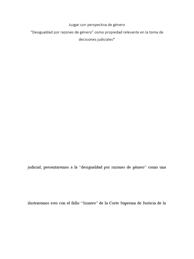 Juzgar Con Perspectiva de Género - Gastaldi y Pezzano | PDF