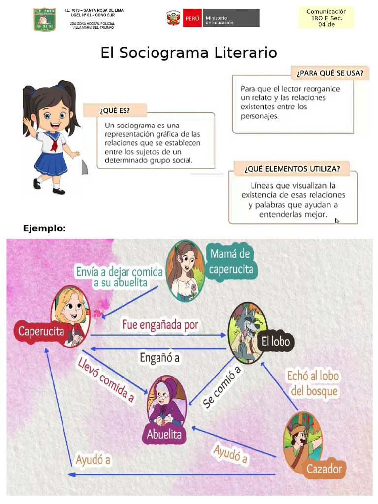 FICHA 2RO SEC. SOCIOGRAMA | PDF