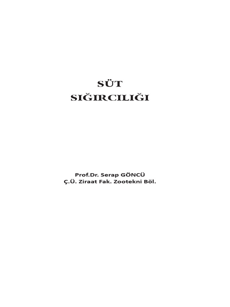 Sut Sigirciligi | PDF
