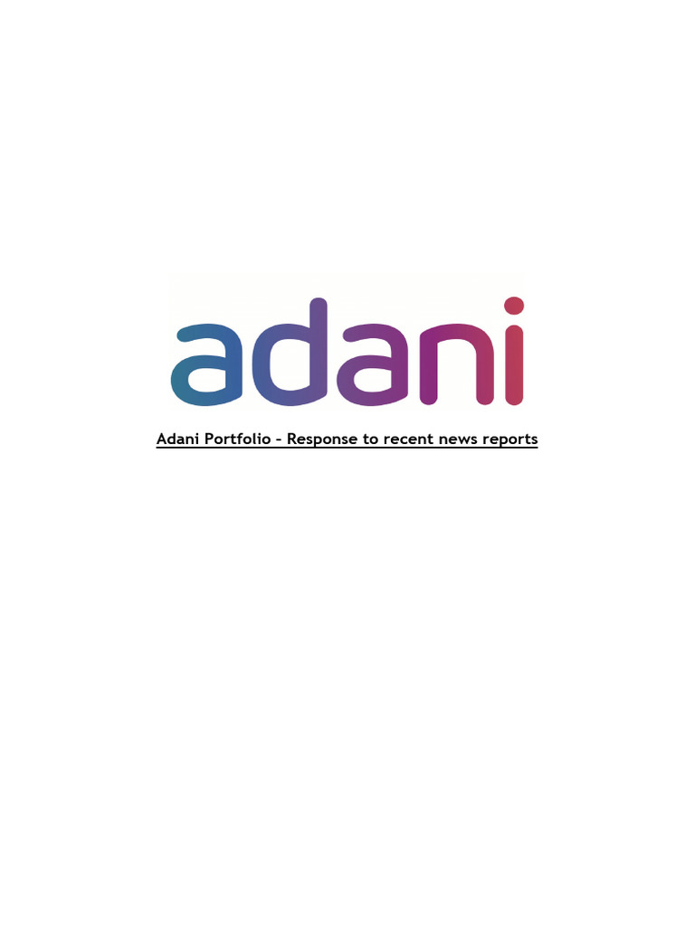 Adani Portfolio - Response - 270822 - VFF | PDF