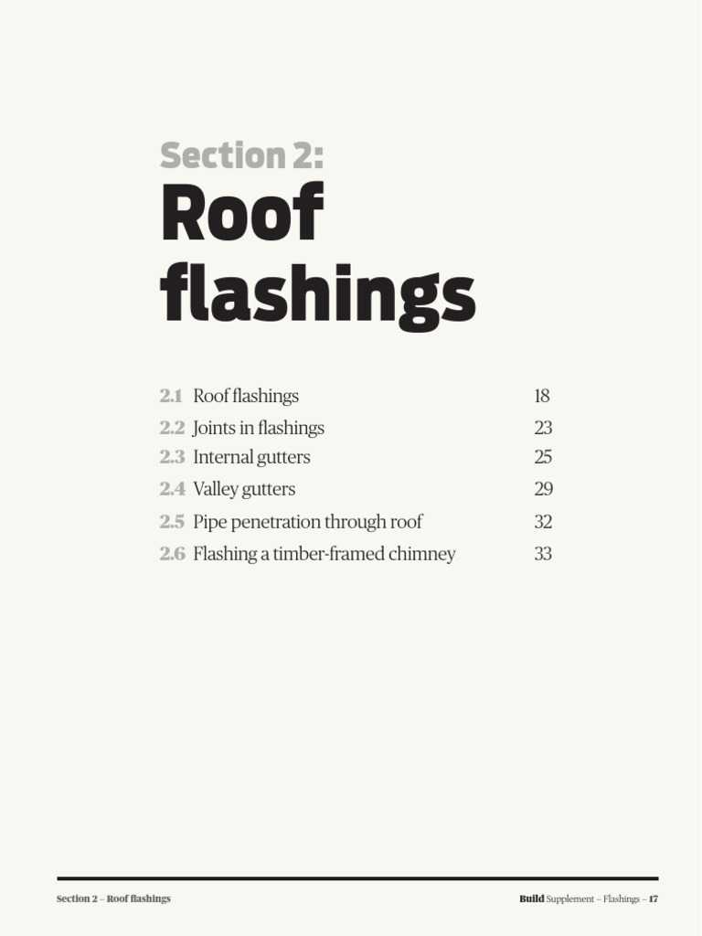 Build 162 Flashings Supplement Section 2 | PDF