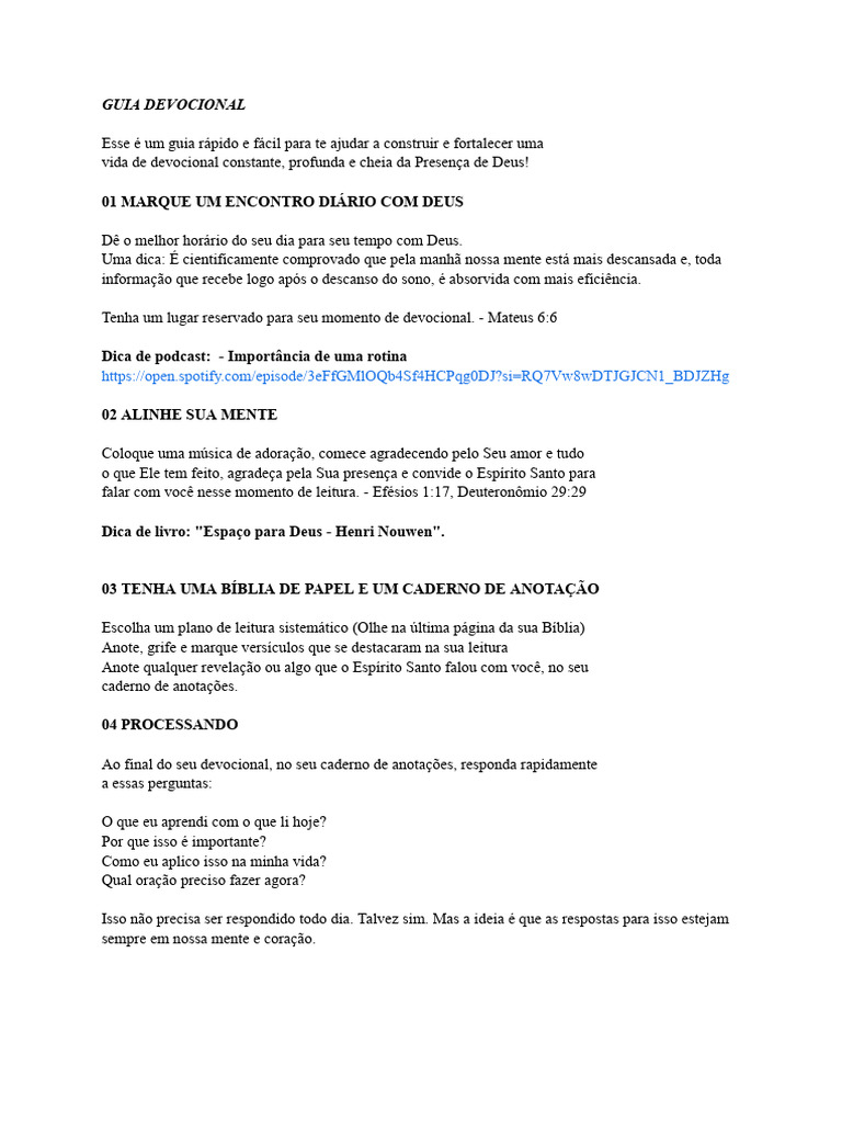 Guia Devocional | PDF