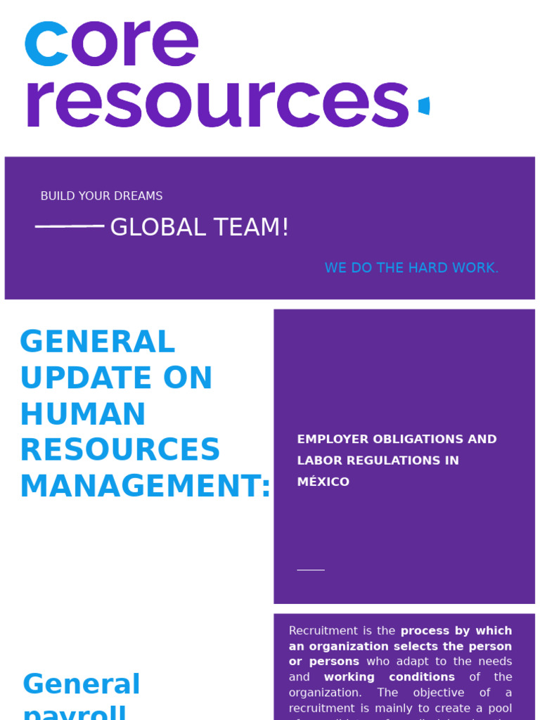 Core Resources Presentation | PDF