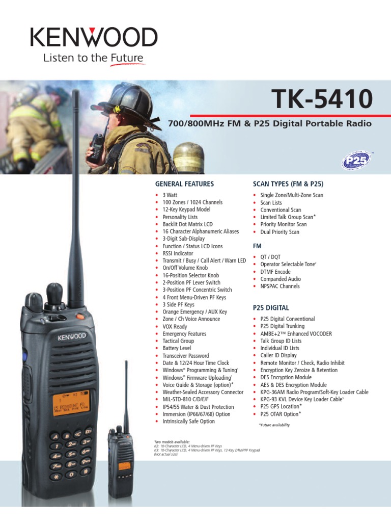 TK 5410 Brochure | PDF | Lithium Ion Battery | Microphone