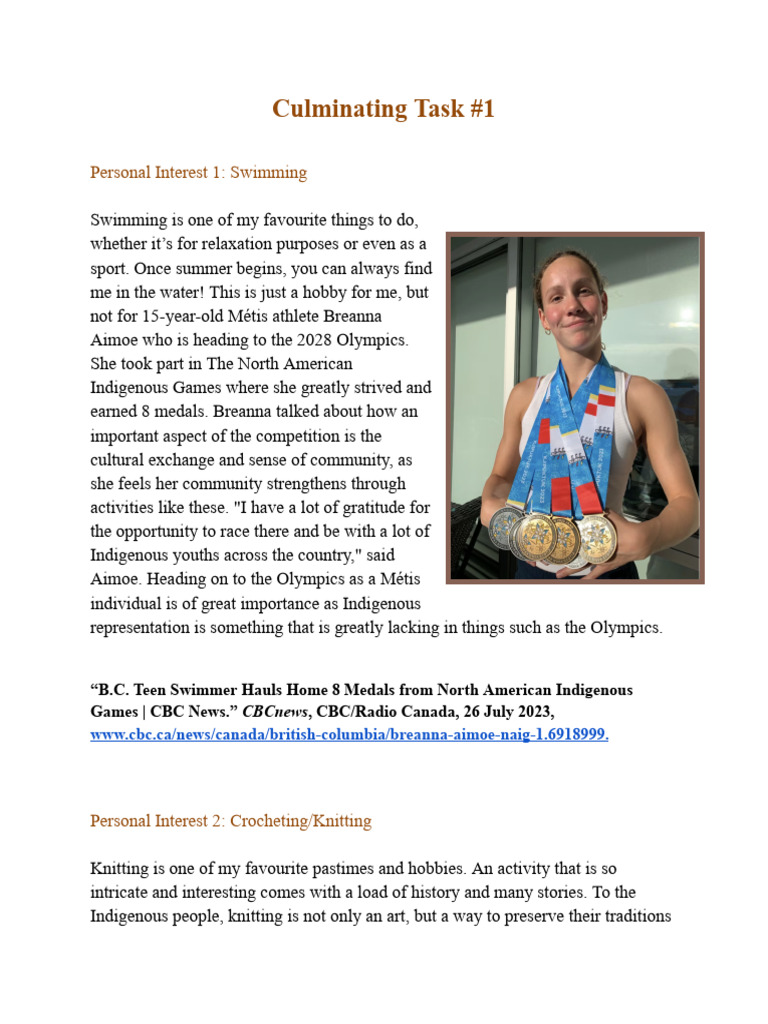 Connecting Personal Interest and Contemporary First Nations, Métis and ...