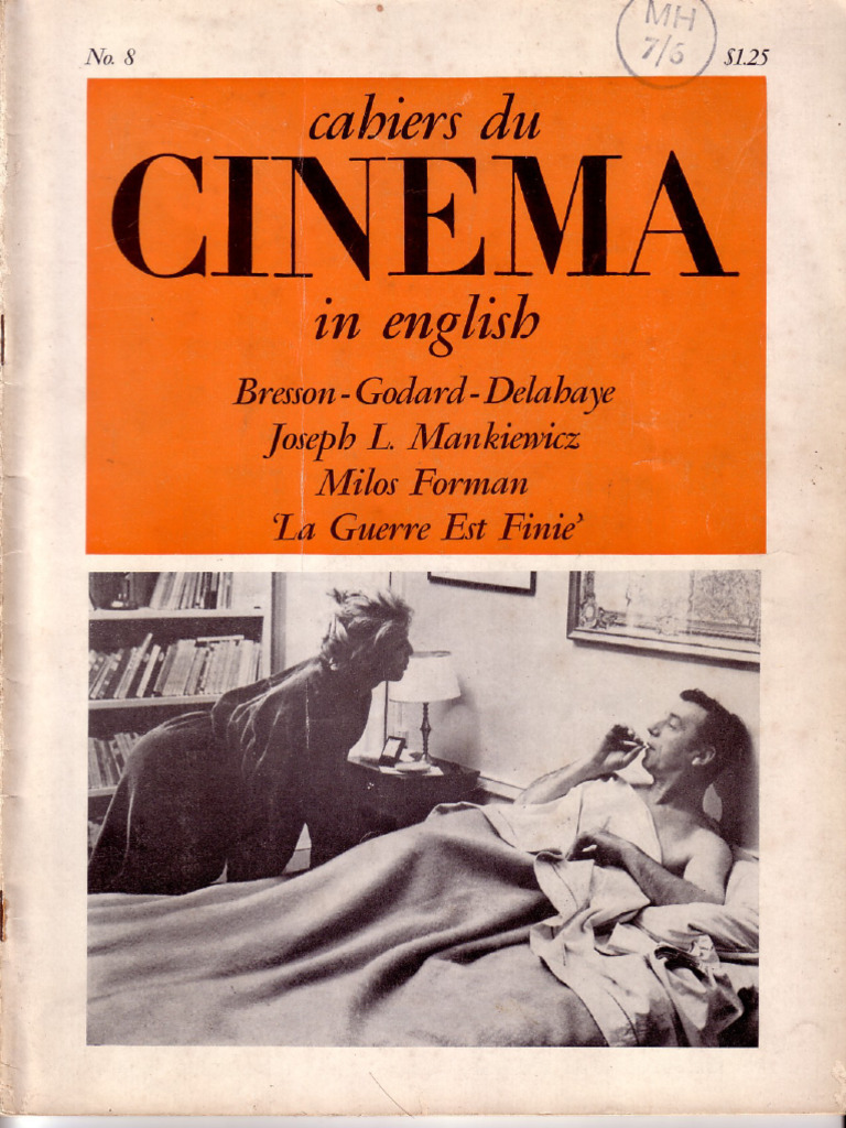 Cahiers Du Cinema in English 8 Feb 1967 | PDF