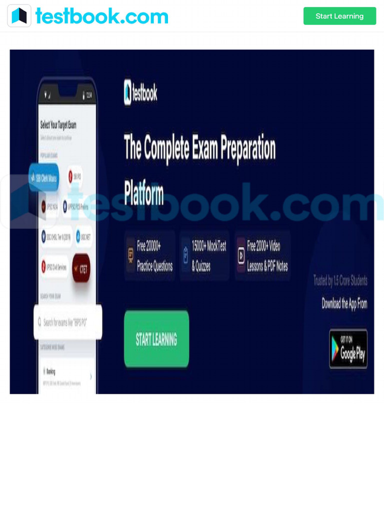 Testbook Exam Info | PDF