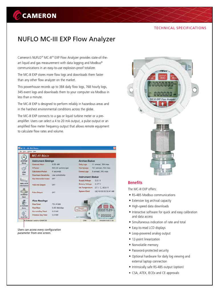 Nuflo MC-III EXP Flow Analyzer | PDF