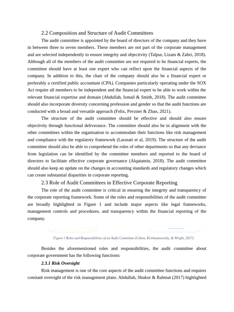 Composition and Structure of Audit Committees | PDF