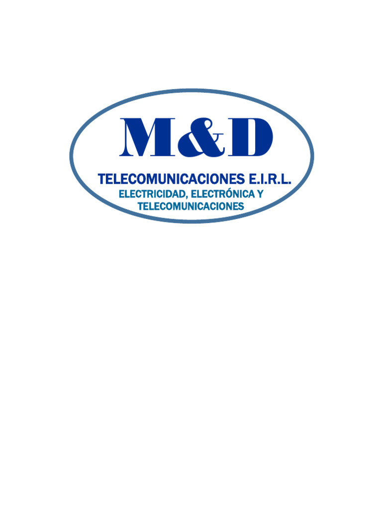 Logo M&D Telecomunicaciones Actualizado | PDF