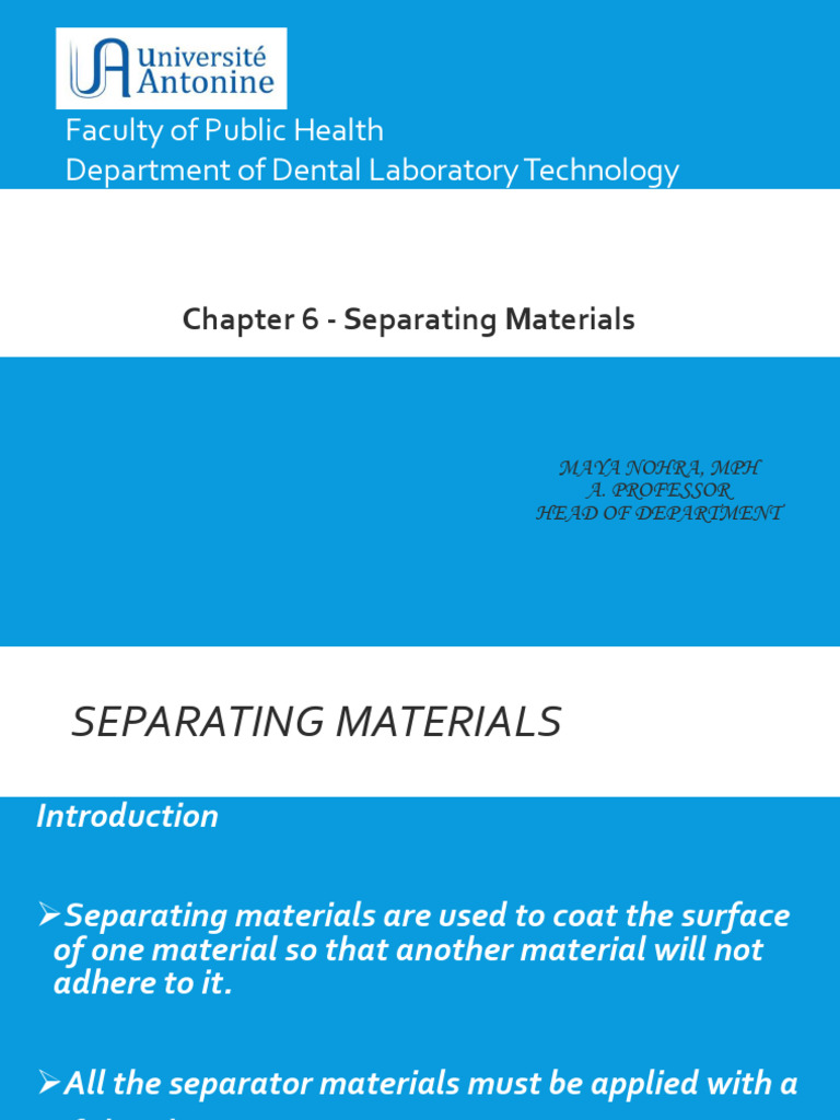 Chapter 6 - Separating Materials | PDF | Plaster | Building Engineering