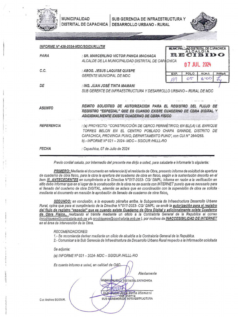 Anexo Oficio 329 | PDF