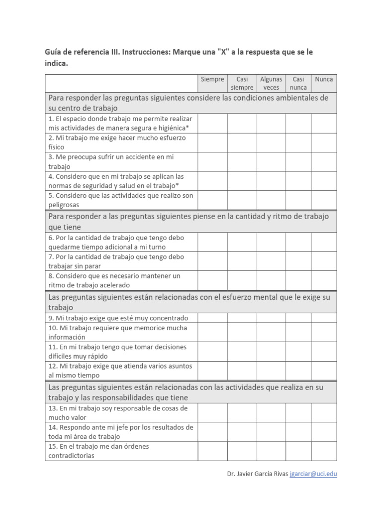 Guia de Referencia III NOM-035 | PDF