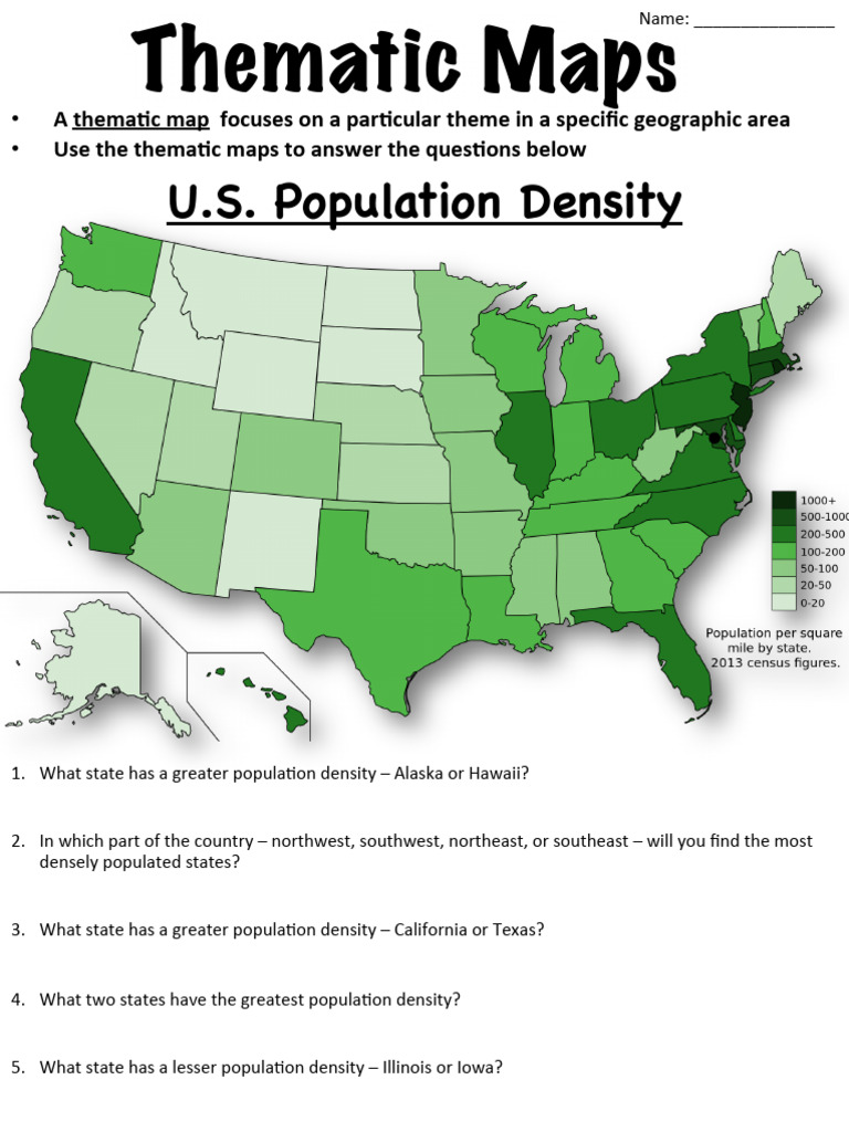 Nicholas Goodwin - WG - 4 Page Thematic Maps Worksheets | PDF