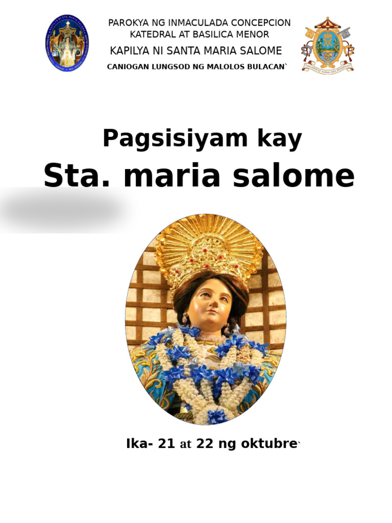 Nobena Kay Sta Maria Salome | PDF