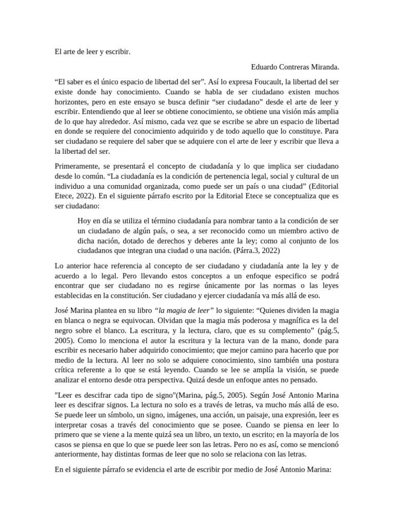 Ensayo... Ciudadania | PDF