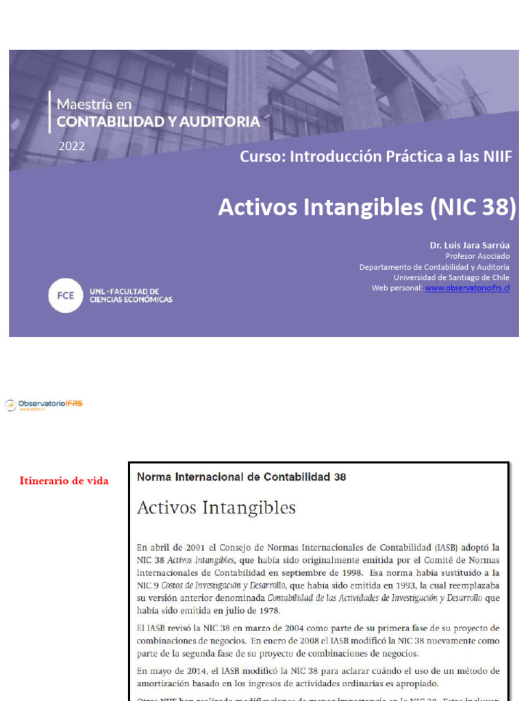 Activo Intangible Nic 38 | PDF | Activo intangible | normas internacionales de INFORMACION ...