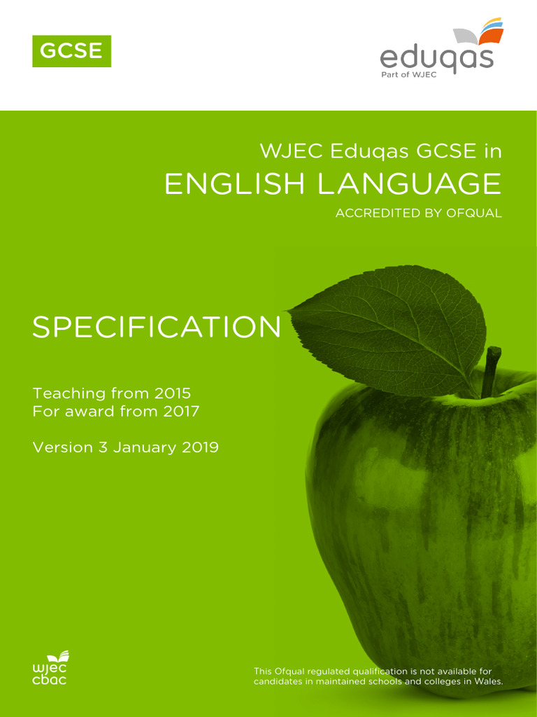 Eduqas GCSE English Language Overview | PDF | Linguistics | Human ...