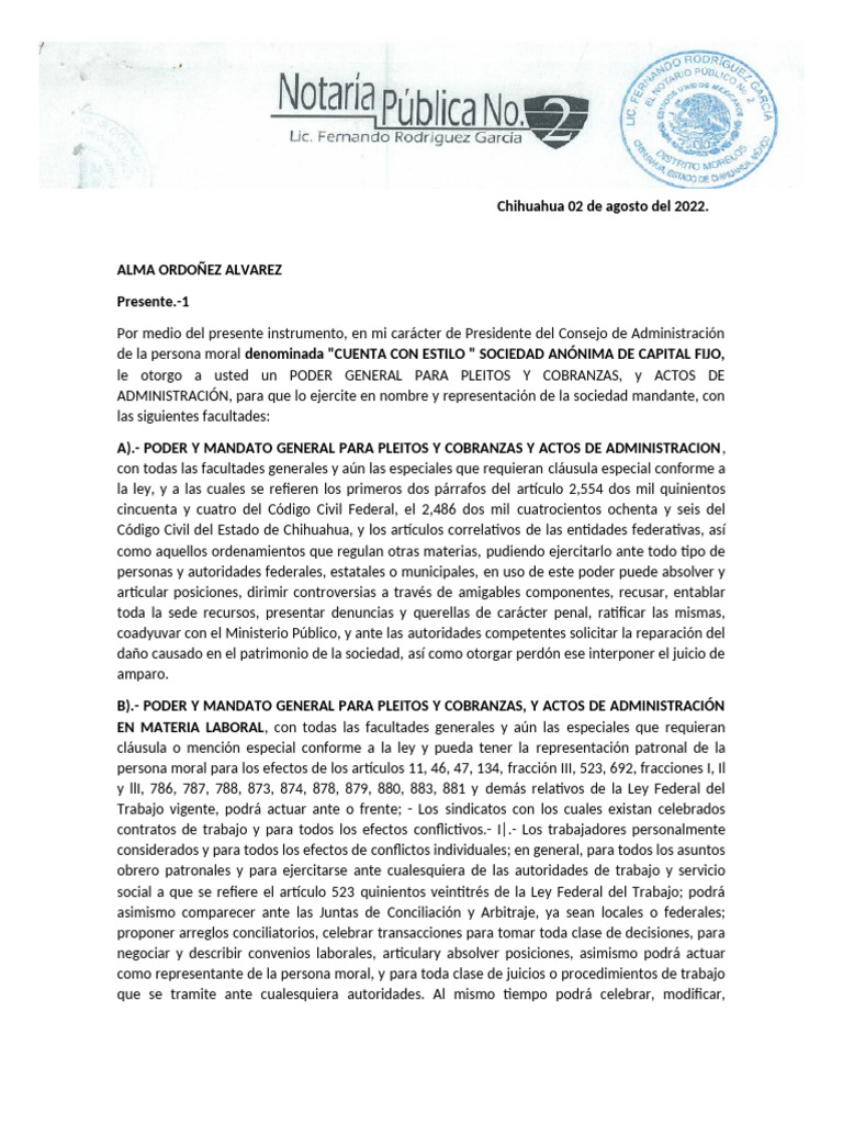 Poder-Notarial 3 | PDF