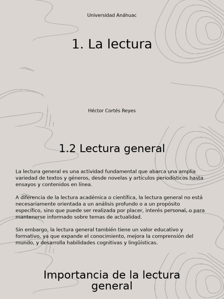 Lectura General - Lectura Científica | PDF
