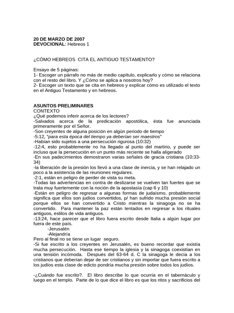 20 DE MARZO DE 2007 Donald Carson | PDF