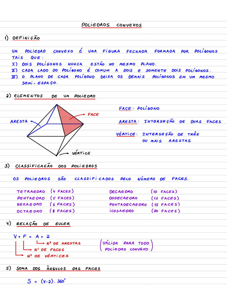 Aula 1 - Poliedros Convexos | PDF