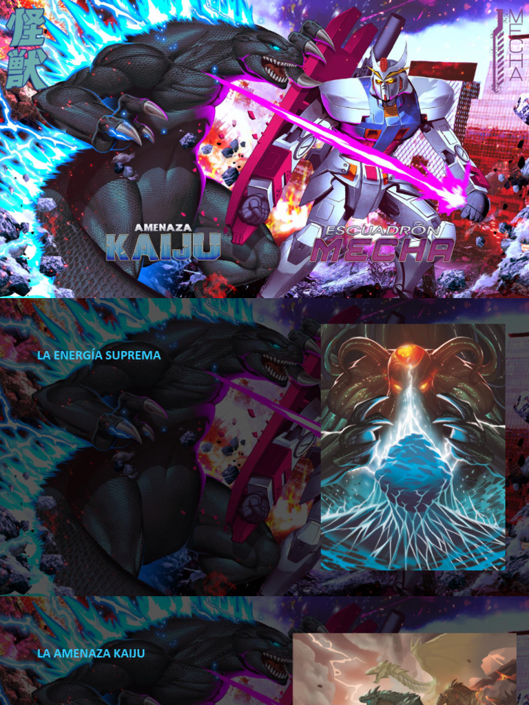 PPT Amenaza Kaiju y EscuadrÃ³n Mecha | PDF
