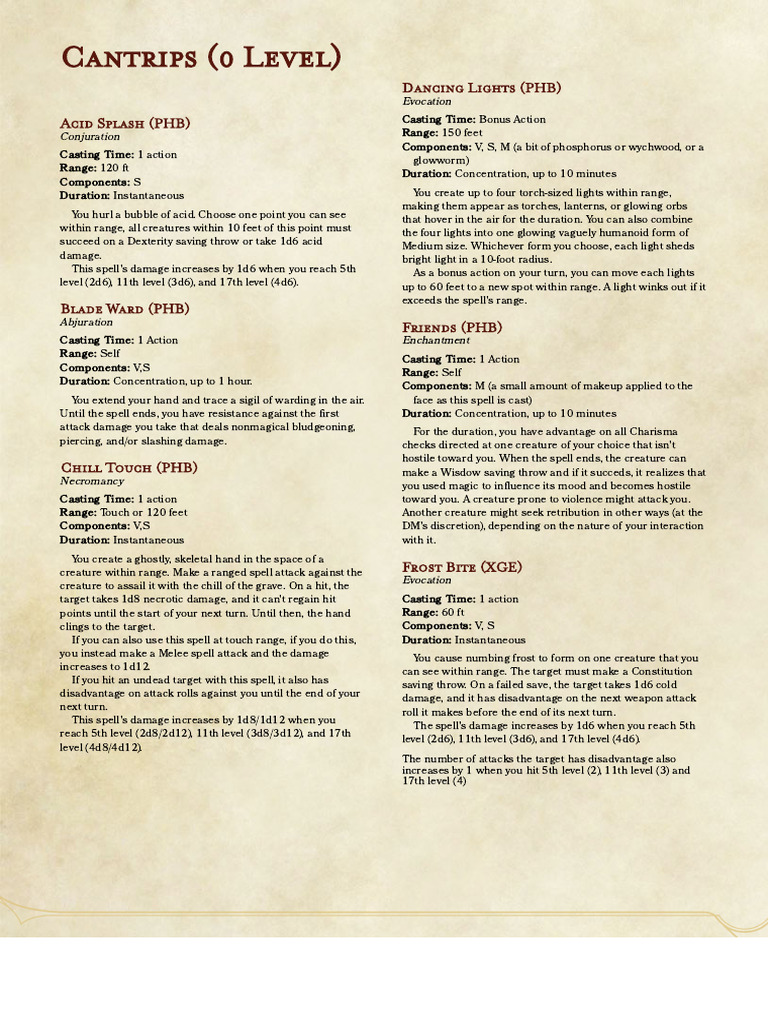 Spells | PDF