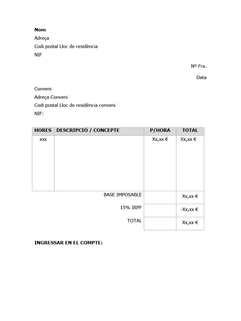 Model Factura Original | PDF