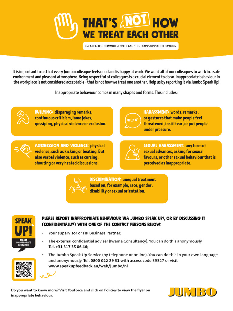 Reporting Inappropriate Workplace Conduct | PDF | Harassment | Self ...