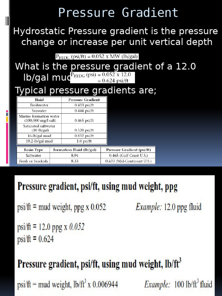 Basic Mud Engineering Calculations Part 1. | PDF | Pressure ...