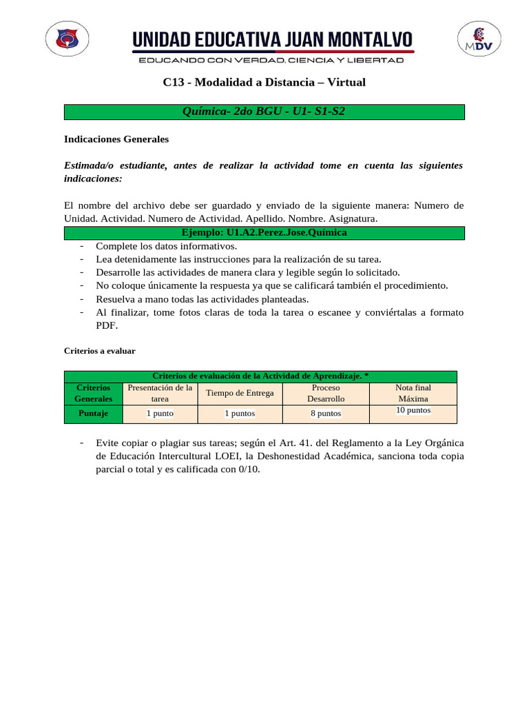Tarea Entregable U1 Semana 1-2 | PDF
